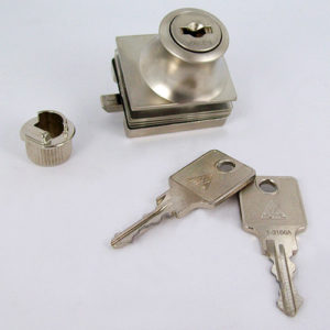 Bottom Lock for Glass Doors – 3 locking positions key removable in all ...